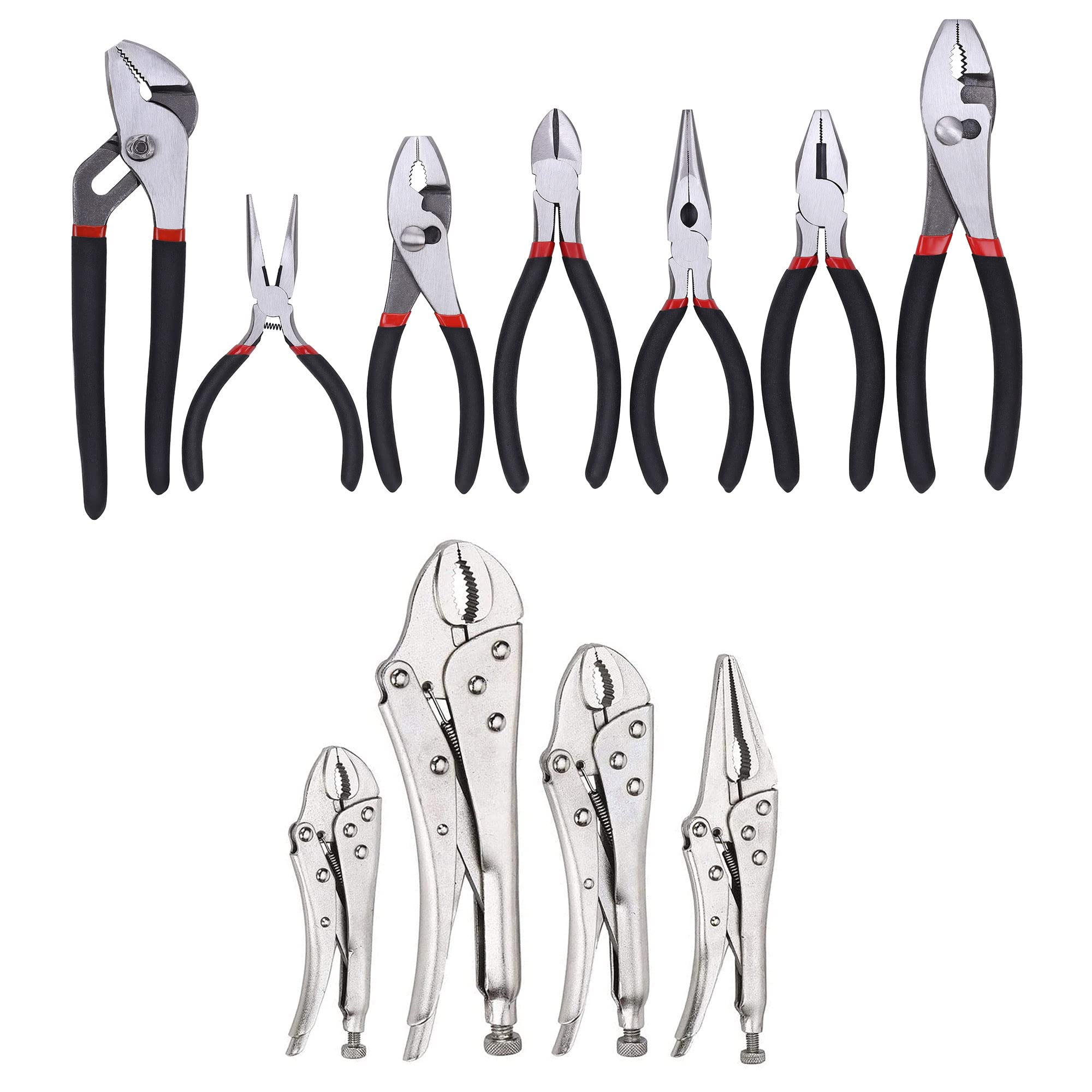 FASTPRO 7-piece Utility Pliers Set & 4-piece Locking Pliers Set ...