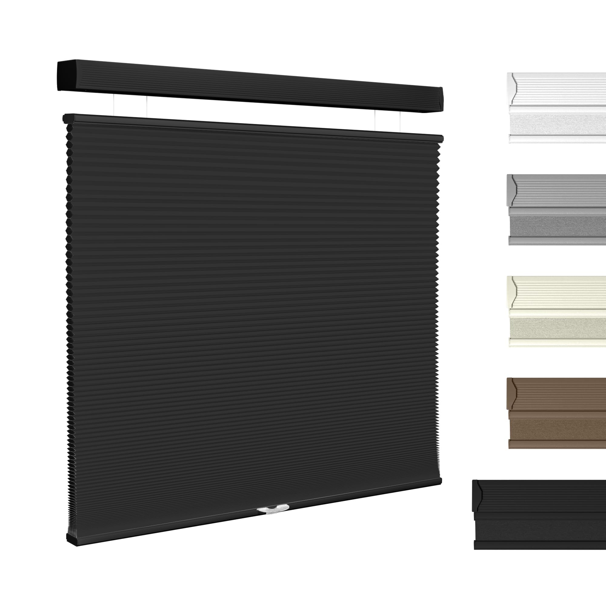 Amazon.com: Boolegon Top Down and Bottom Up Blackout Cellular Shades Cordless Honeycomb Blinds ...