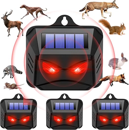Amazon.com: 2024 Solar Animal Repellent Outdoor Coyote Deterrent for ...