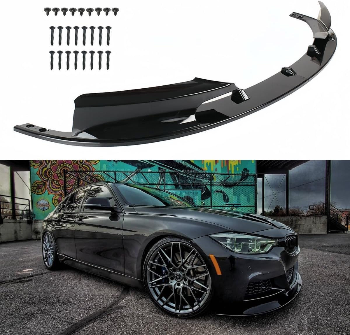 Amazon.com: Laniakeas 2Pcs Front Bumper Lip Splitter Compatible with ...