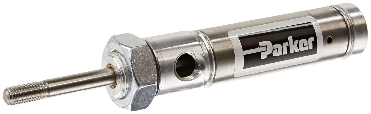 Parker .75RSR01.0 Stainless Steel Air Cylinder, Round Body, Single ...