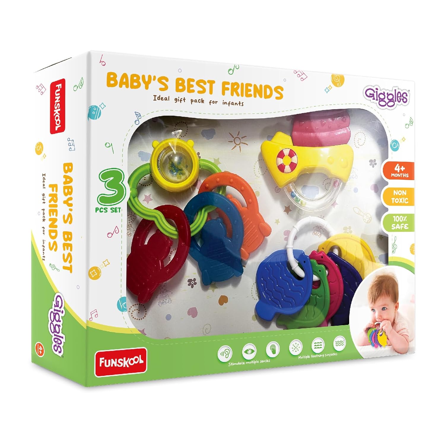 Buy Giggles - Baby's Best Friend, Ideal Gift Pack for Infants, 3 pcs ...