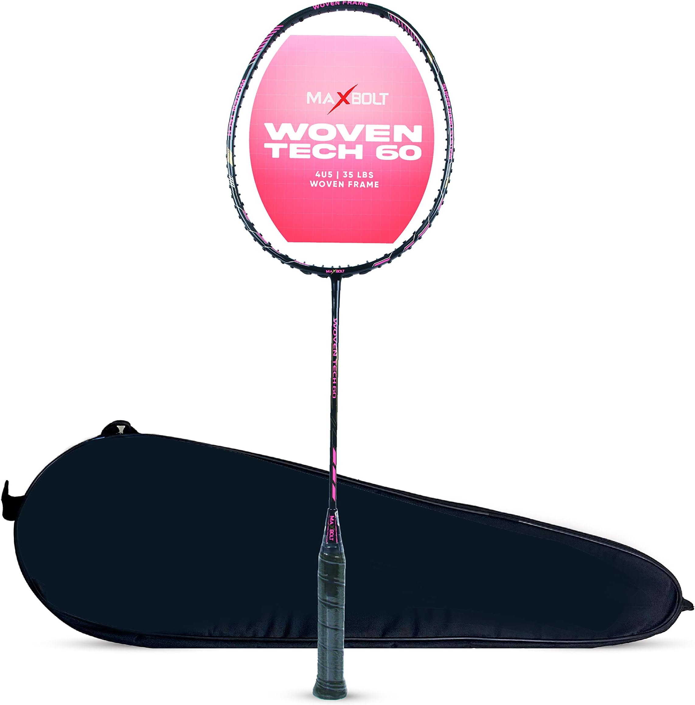 Maxbolt Woven Tech 60 (Head Heavy, 35 LBS Max Tension) Unstrung ...