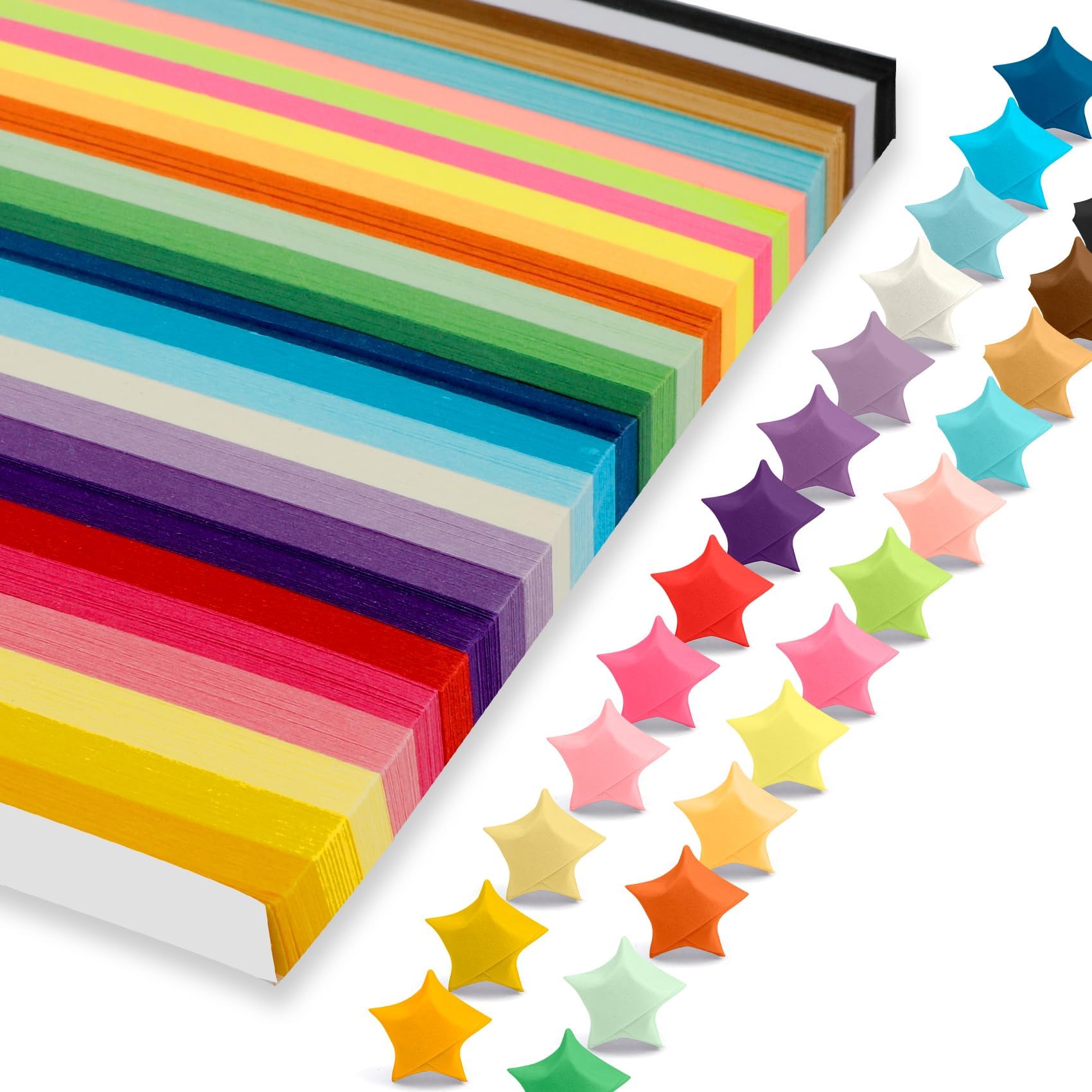 Star Paper,Paper Star Strips,Rainbow Paper,Origami Kit,Paper Stars,Star ...