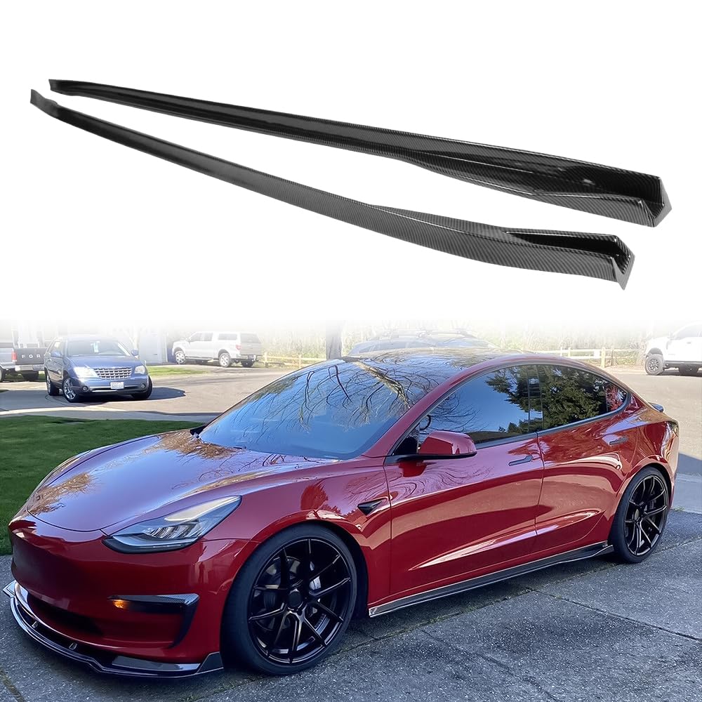 Amazon.com: MODILOVER Side Skirts, Compatible With 2017-2025 Tesla ...