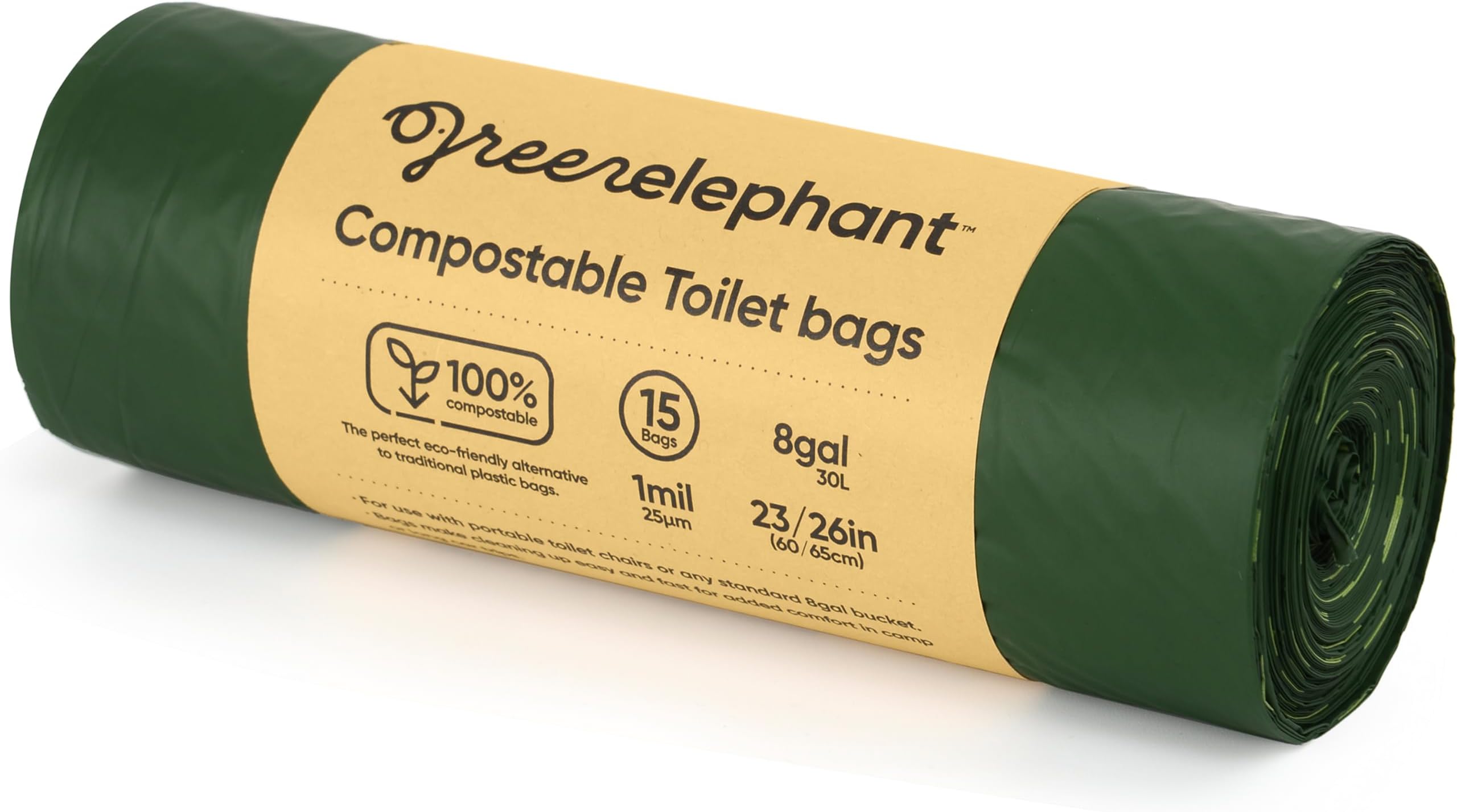 Amazon.com: Green Elephant Portable Toilet Bags - Camping Toilet Bags ...