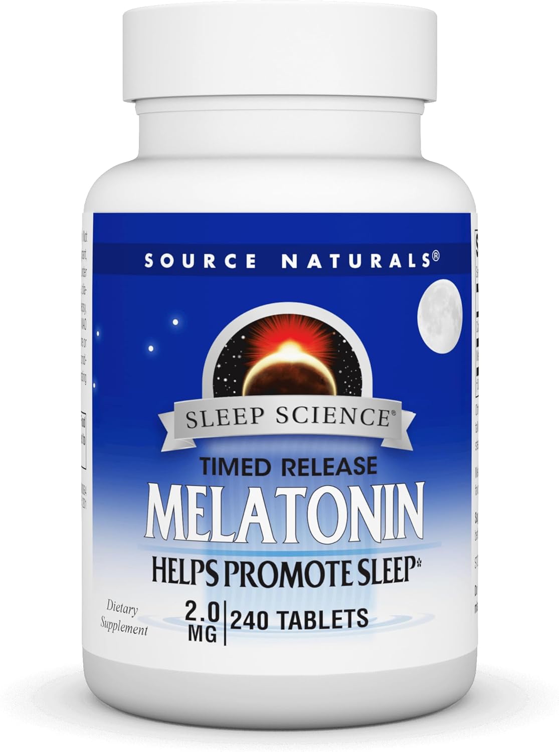 Amazon.com: Source Naturals Melatonin 2 mg - 240 Time Release Tablets ...