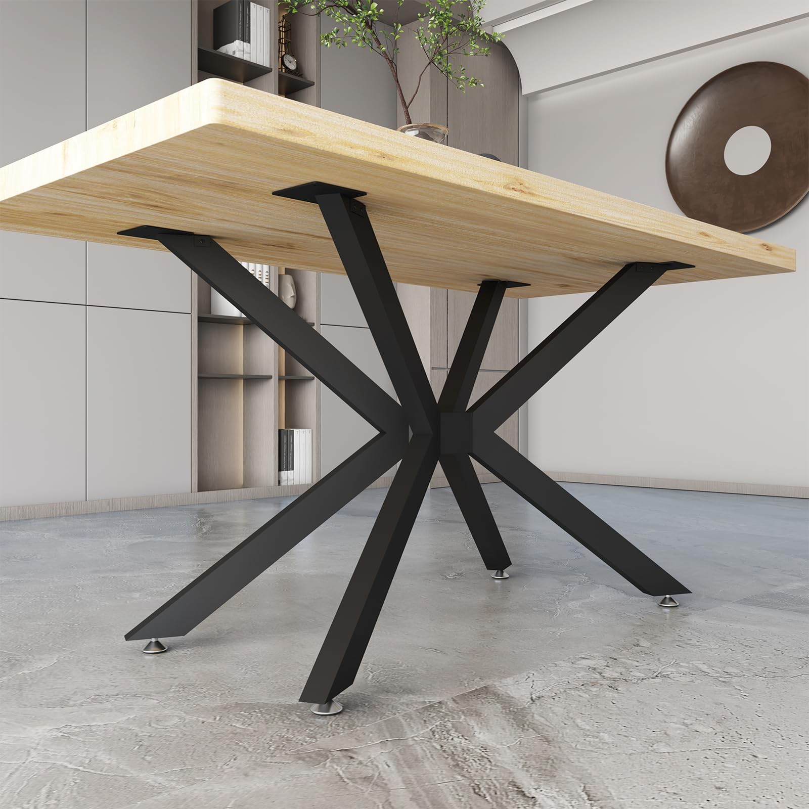 Amazon.com: DEYEGELEA Modern Desk Frame 28" Industrial Metal Table Legs ...