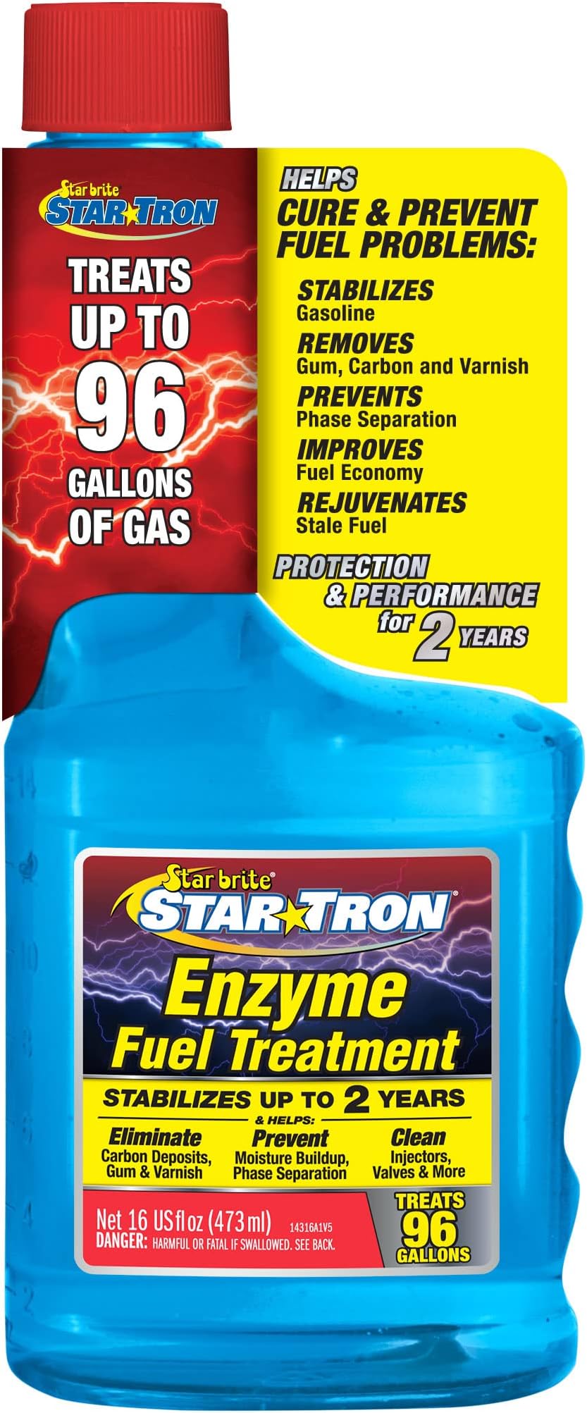 Amazon.com: STAR BRITE Star Tron Enzyme Fuel Treatment SEF Gasoline ...