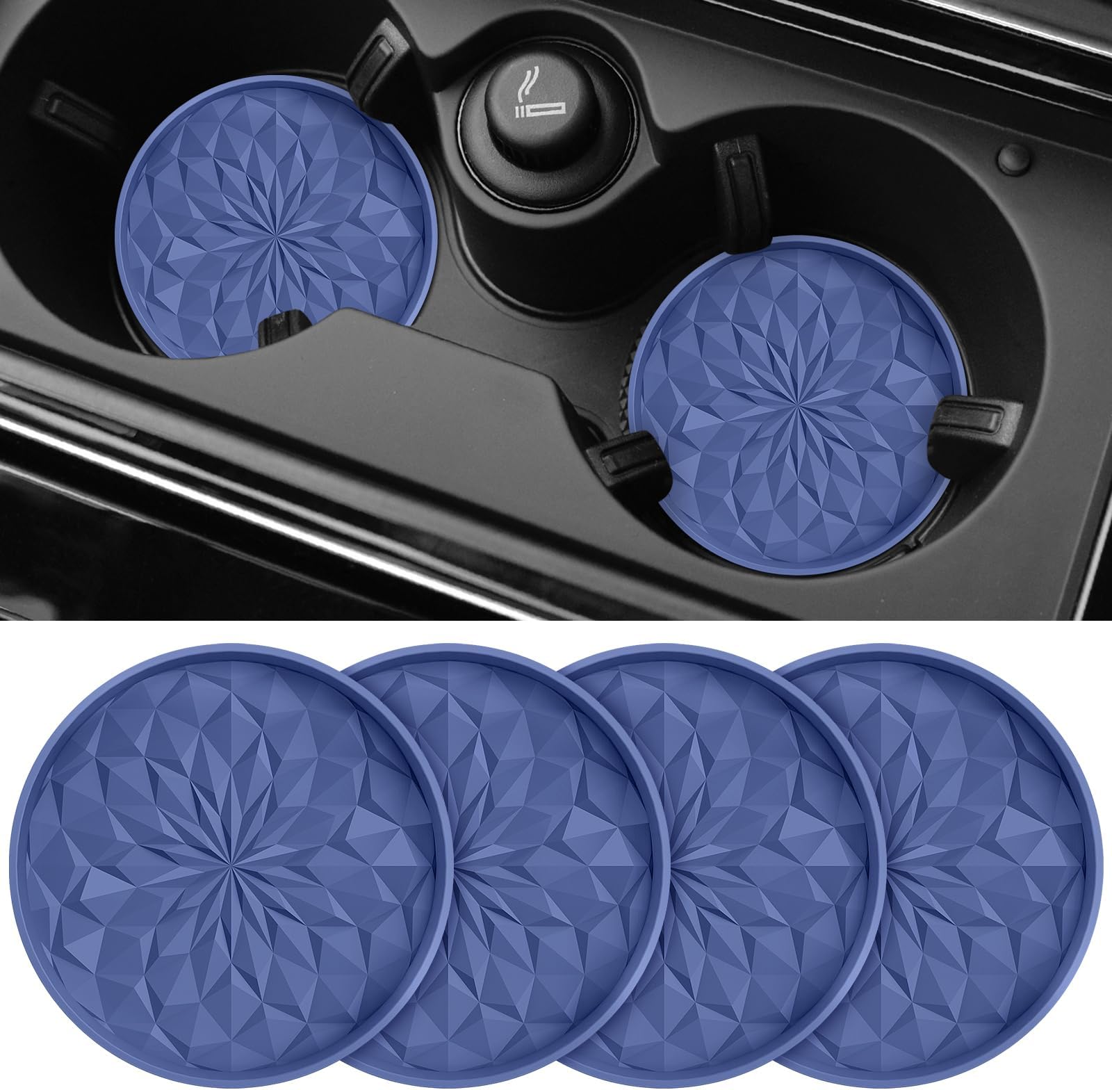 Amazon.com: ME.FAN Car Cup Coaster [4 Pack] Silicone Car Coasters/Cup ...