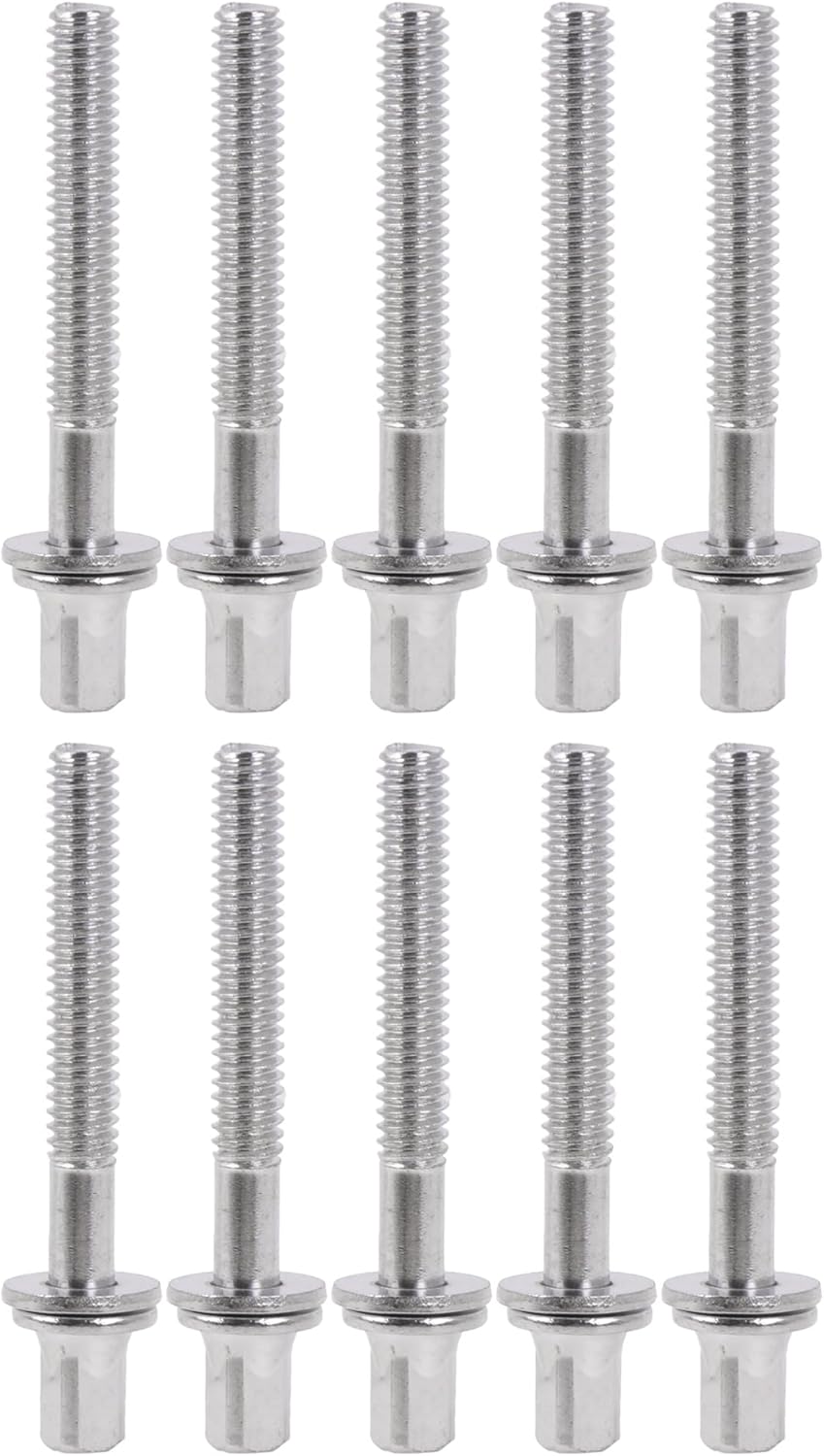 Amazon.com: Yibuy 10 Pieces Drum Percussion Tension Rods Screw with ...