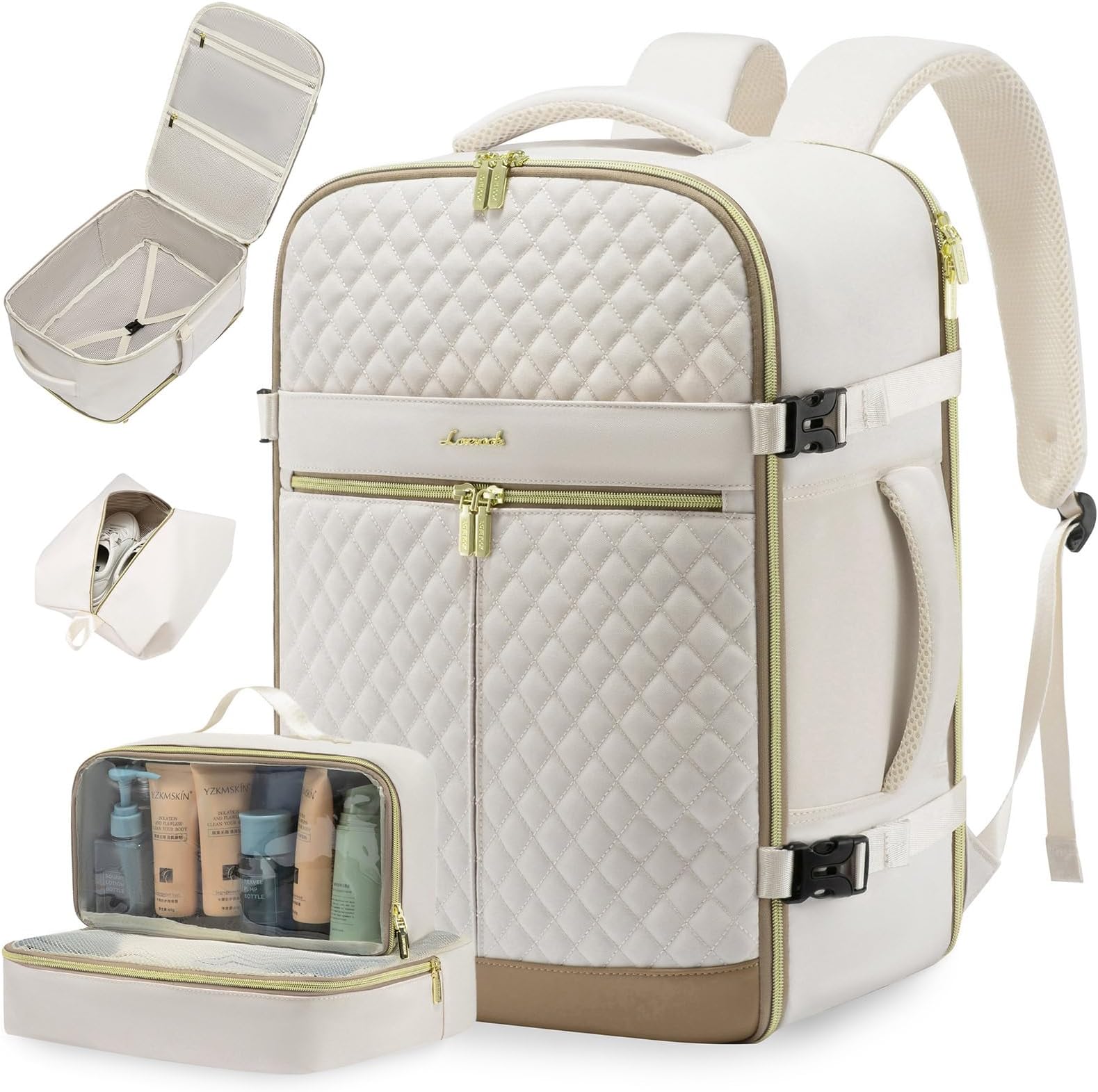 Amazon.com: LOVEVOOK Travel Backpack for Women, 40L Carry On Backpack ...