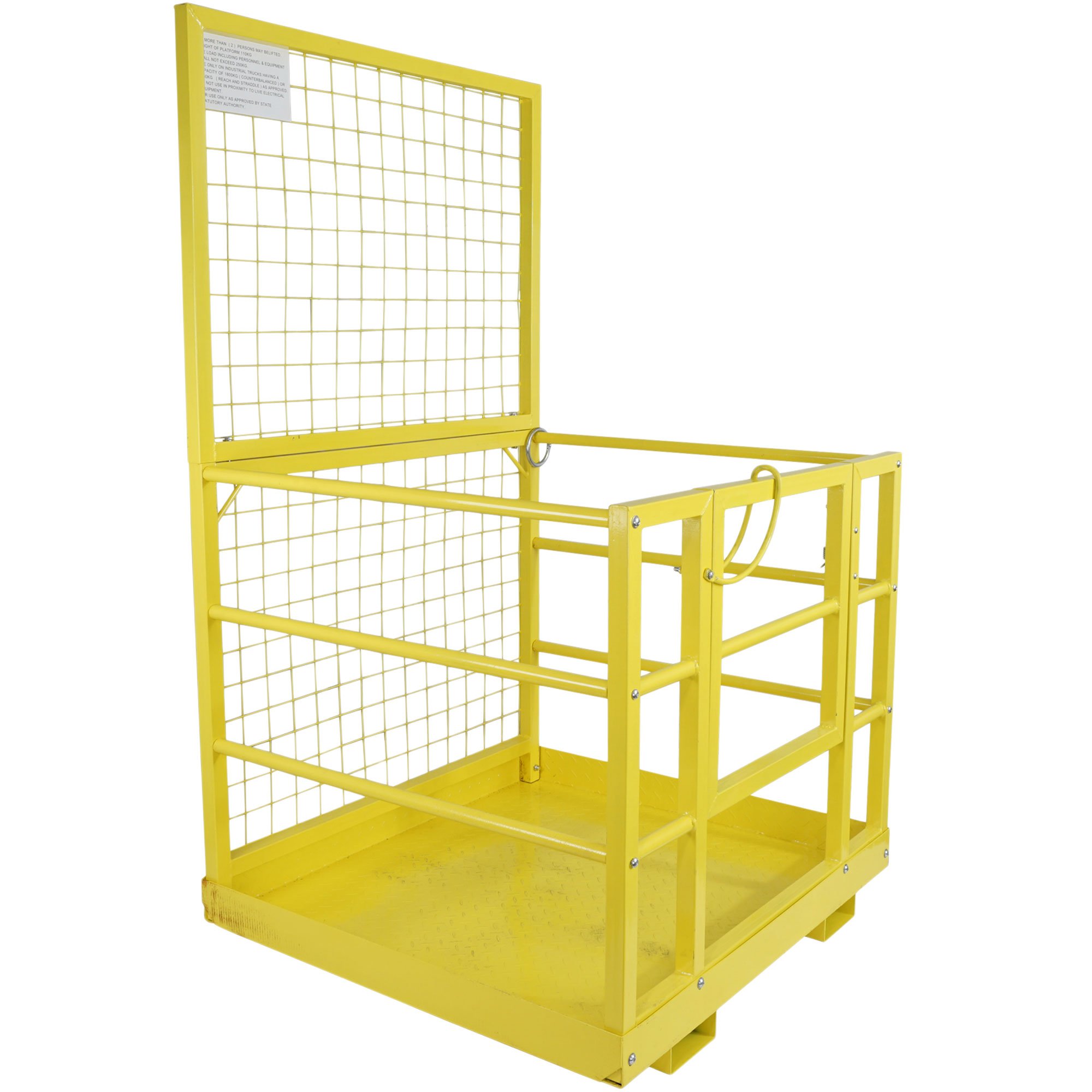Buy Titan Attachments 2 Person Forklift Safety Cage 45" x 43" 1,200 lb ...