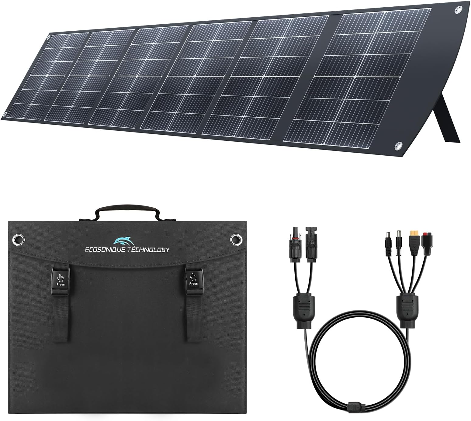 Anker 531 Solar Panel, 200W Foldable Portable Solar Charger, IP67 ...