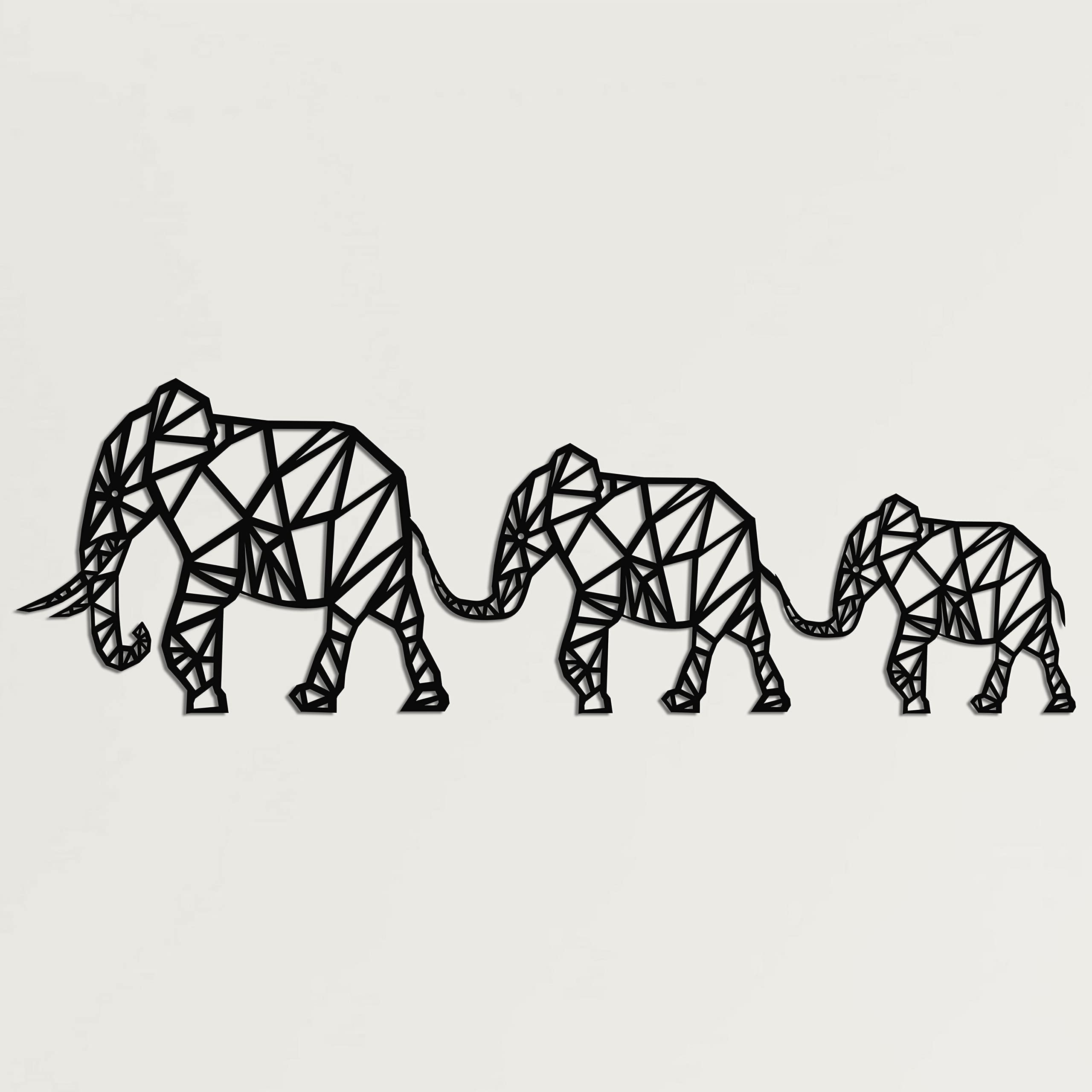 Elephant Family Silhouette