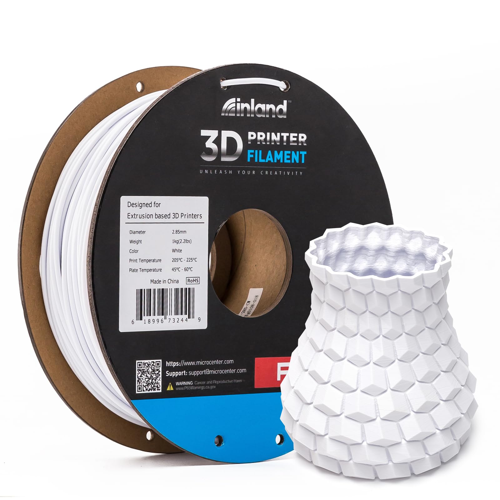 Snapklik.com : INLAND Micro Center PLA+ 3D Printing Filament 1.75mm ...