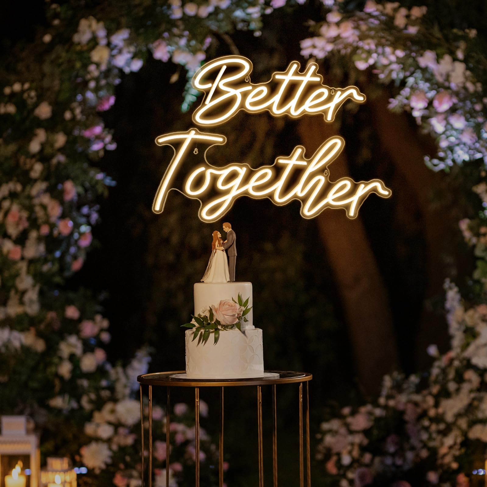 Kanayu Better Together Large Neon Sign for Wall Decor, 23.5x10.5''+17 ...