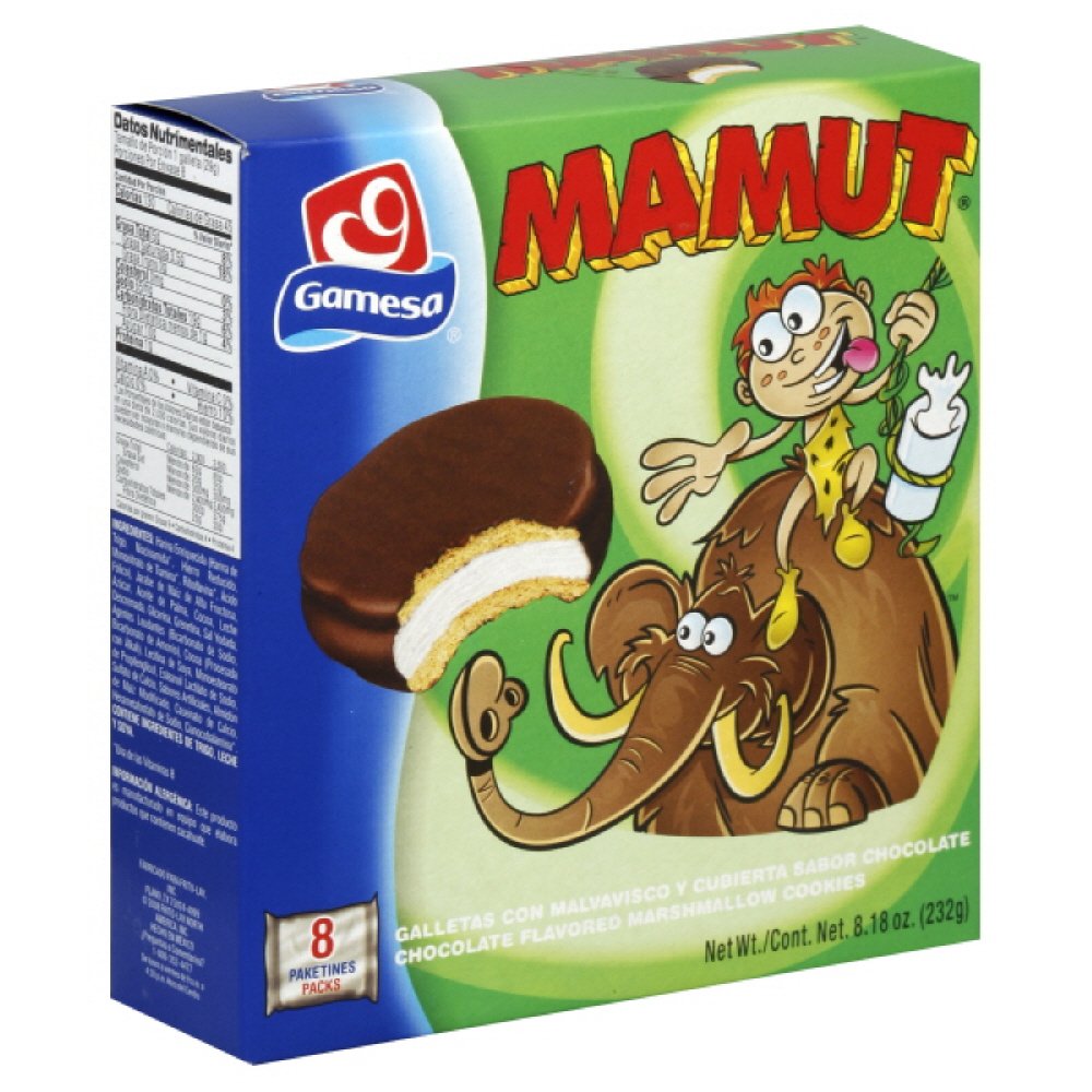 Amazon.com : Gamesa Mamut Cookies Chocolate Marshmallow, 8.1-Ounce ...
