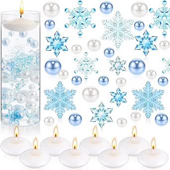 Amazon.com: Peppermint Floating Candles, 150 PCS Christmas Vase Filler ...