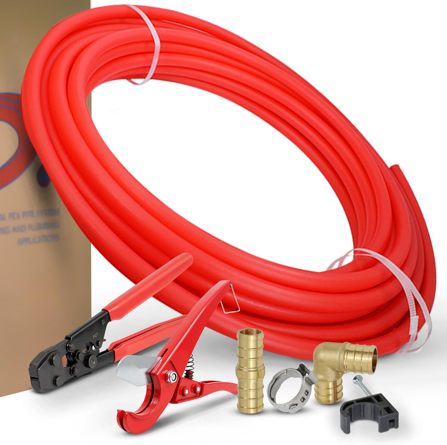 Amazon.com: Supply Giant PEX Starter Kit - 3/4 Inch X 100 Feet Oxygen ...