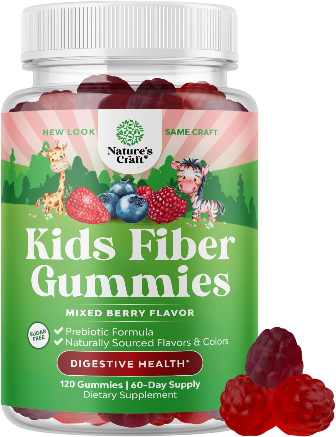 Amazon.com: Fiber Advance Gummies For Kids Daily Fiber Supplement, 60 ...
