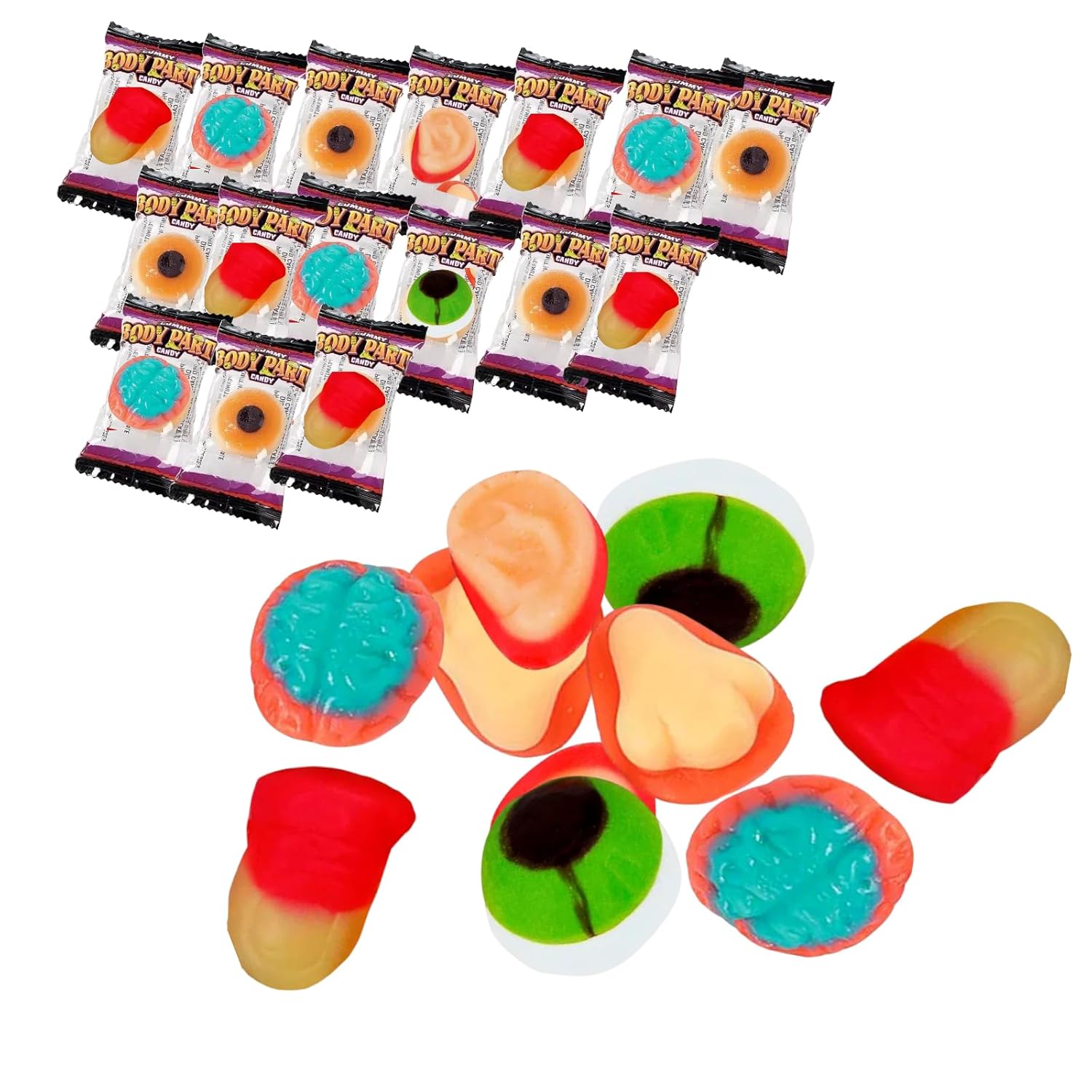 Amazon.com : Spooky Candy, Human Body Organs Candy Individually Wrapped ...