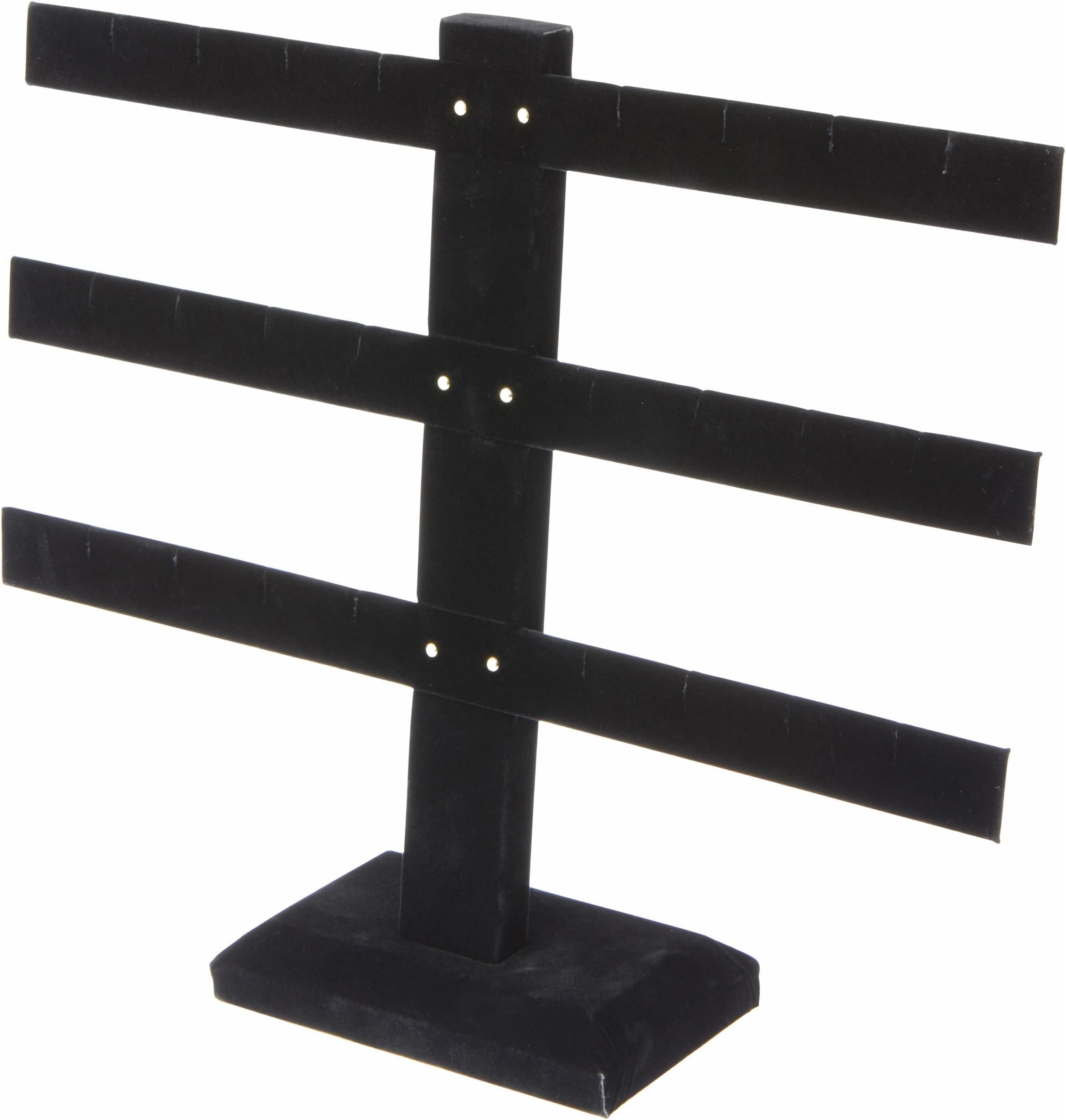 Amazon.com: FindingKing Black Velvet Half Moon Bracelet Showcase ...