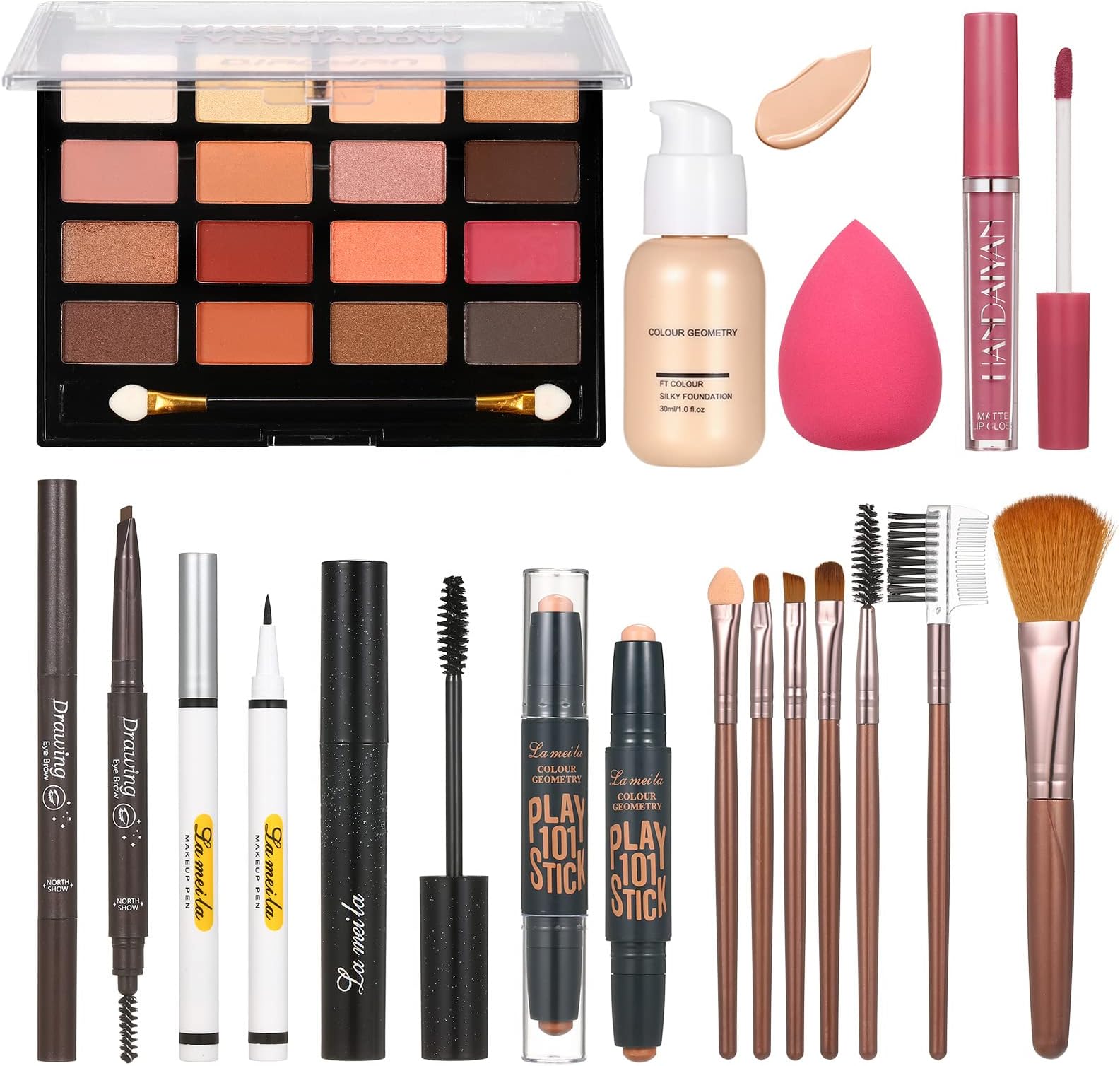 Amazon.com : All in One Makeup Kit For Women Girls Teens Makeup set 16 ...