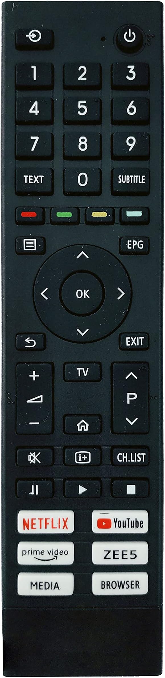 Buy LipiWorld® CT-95020 LED Smart TV Remote Control with YouTube Prime ...