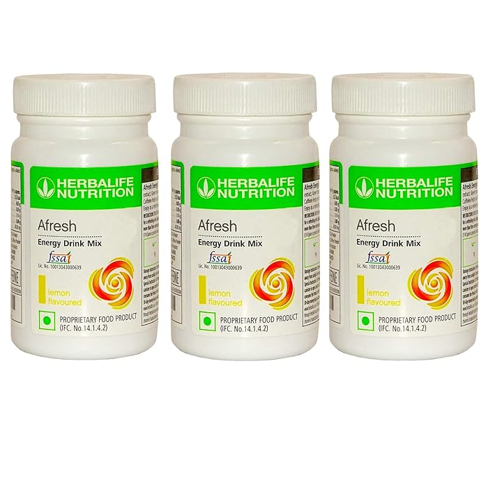 Buy Herbalife Afresh Energy Drink- Lemon 50 gm (Super Saver Pack)- Pack ...