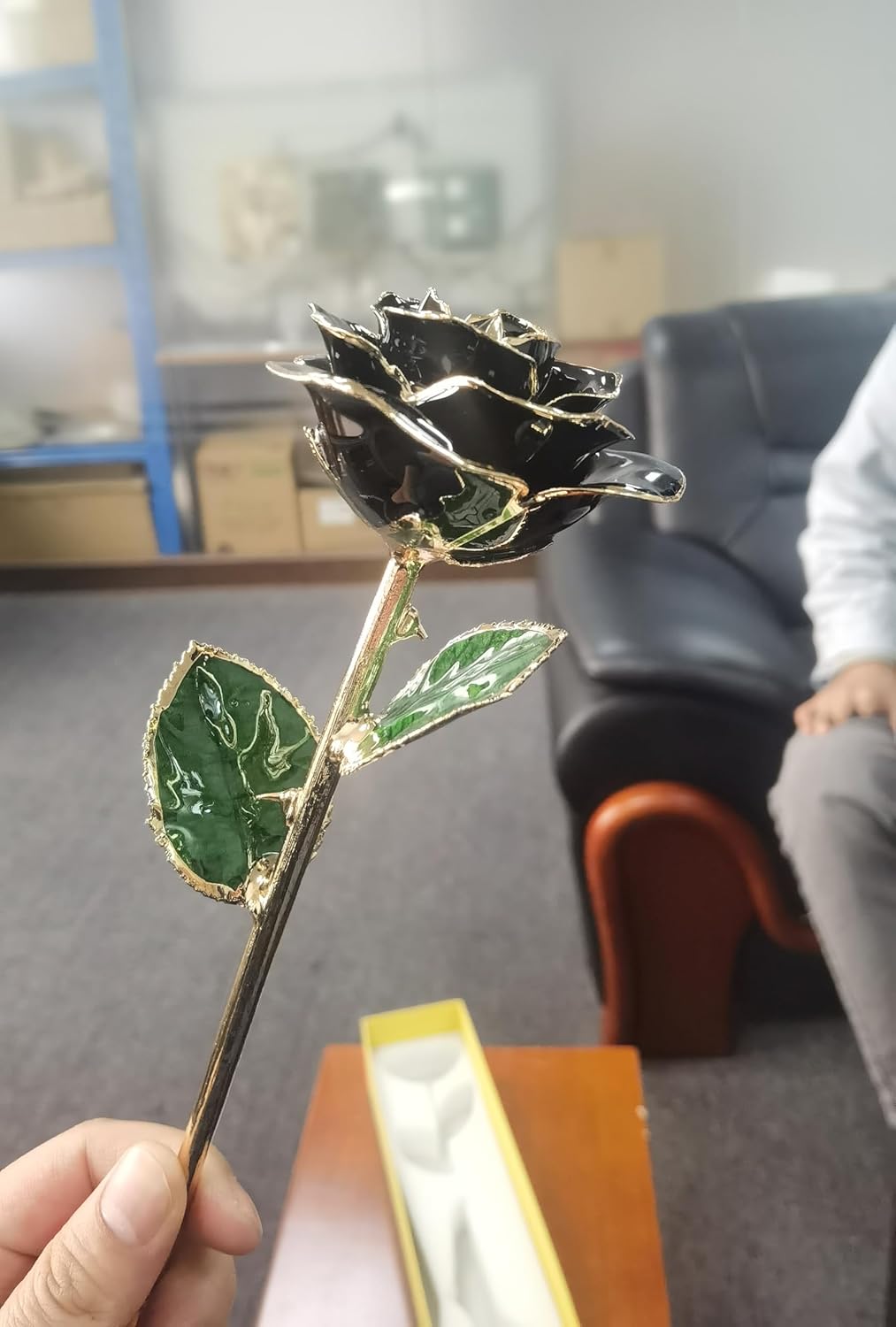 Amazon.com: ECO SPACE Gold Dipped Rose - Real 24K Gold Rose - Hand ...