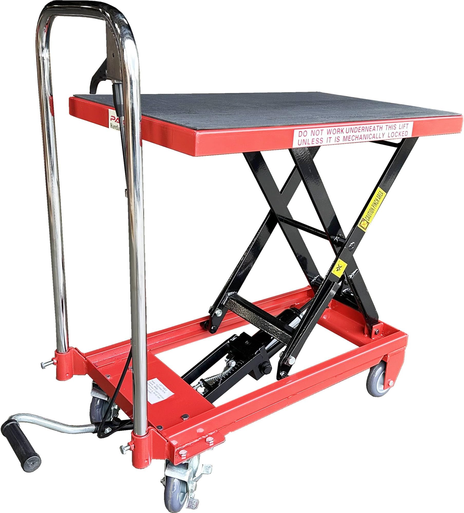 Amazon.com: VEVOR Hydraulic Lift Table Cart, 500lbs Capacity 28.5 ...