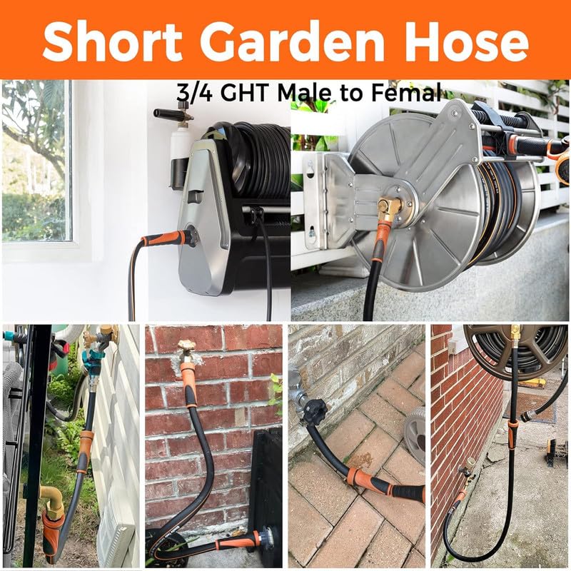 Snapklik.com : Giraffe Tools Garden Leader Hose 10ft X 5/8, Short Water ...