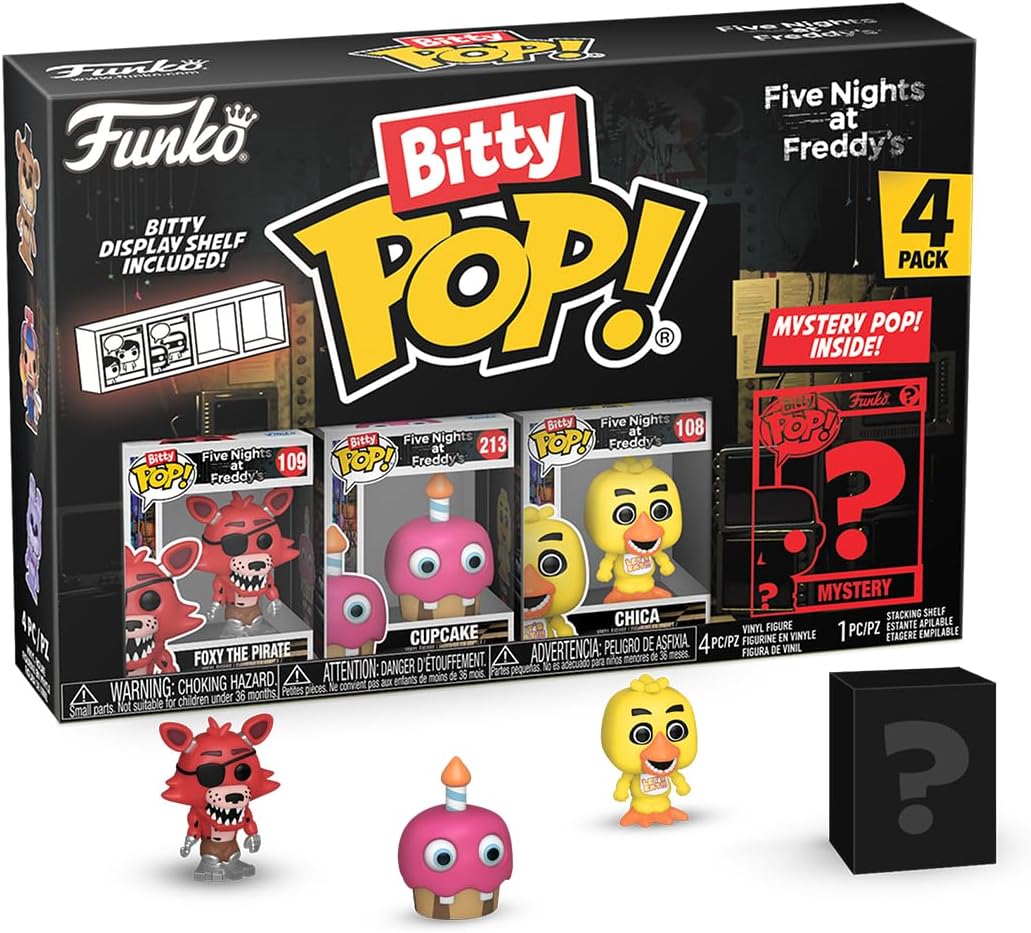 Amazon.com: Bitty POP: FNAF- Foxy 4PK