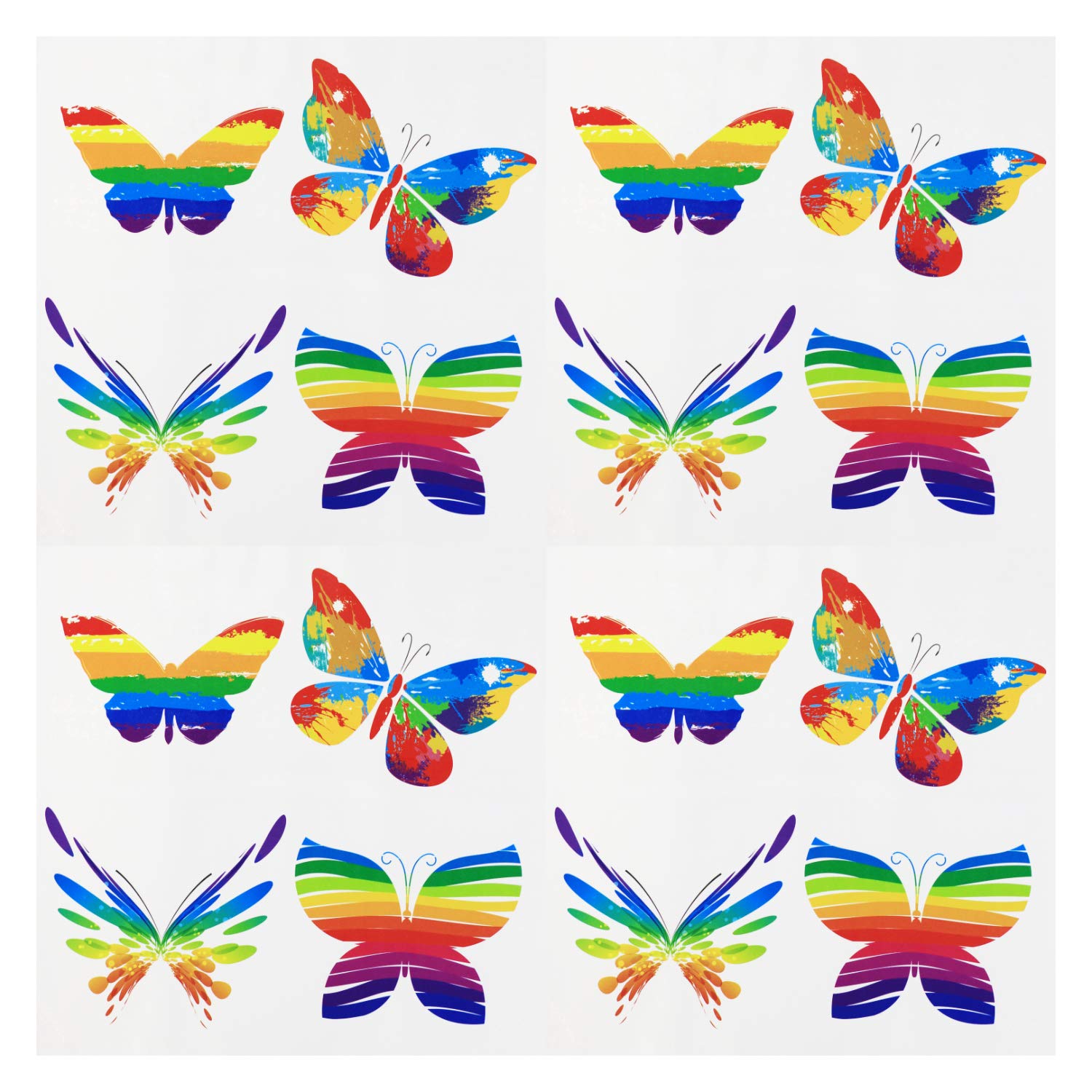 Rainbow Butterfly Tattoos