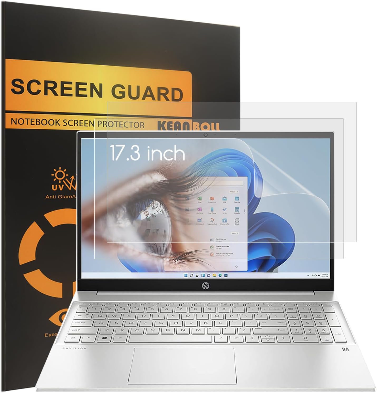 Amazon.com: 3-Pack Anti Glare Matte Screen Protector for 17.3" HP ...