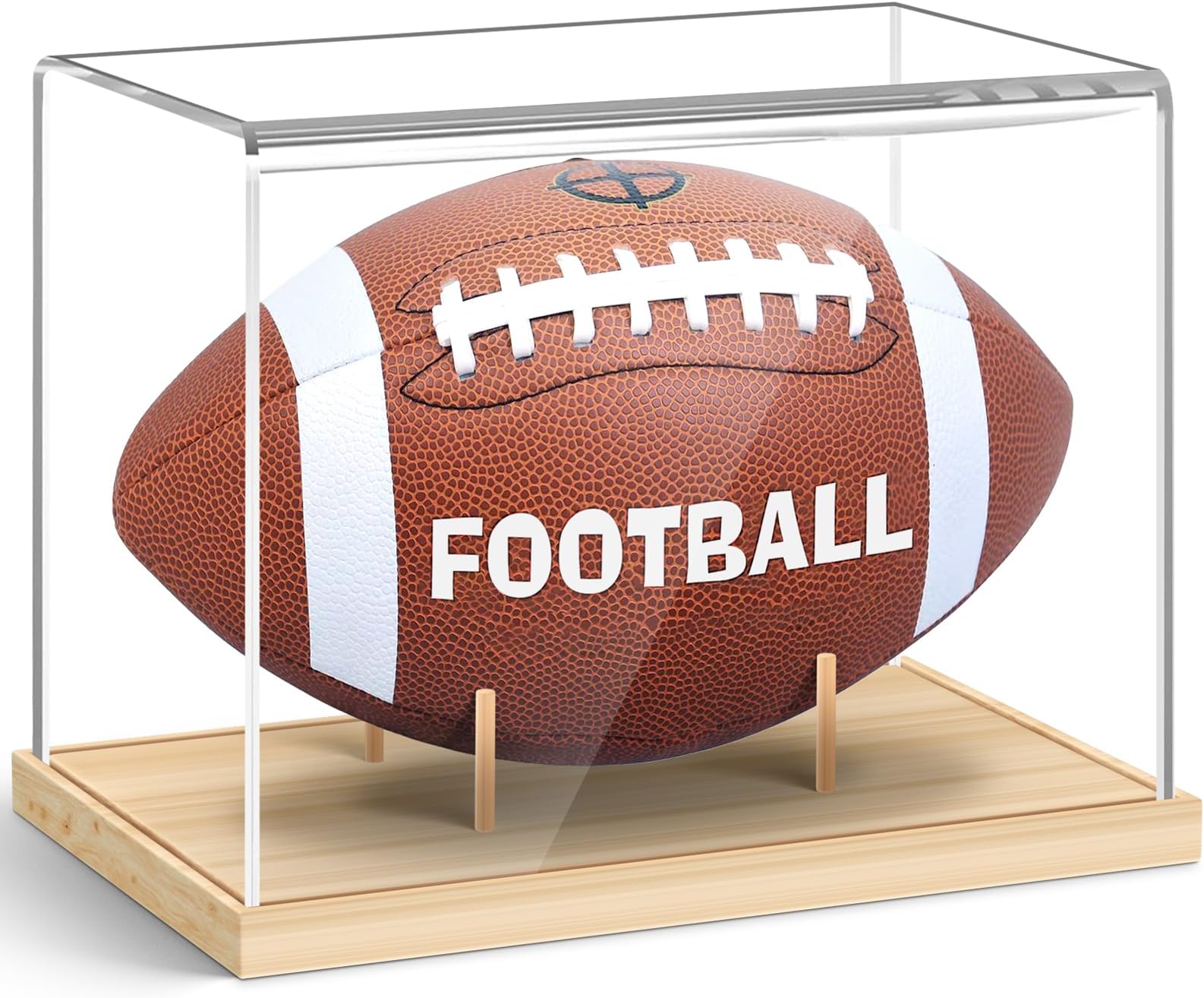 Amazon.com: Collectible Supplies Deluxe Acrylic Wall Mount Football ...