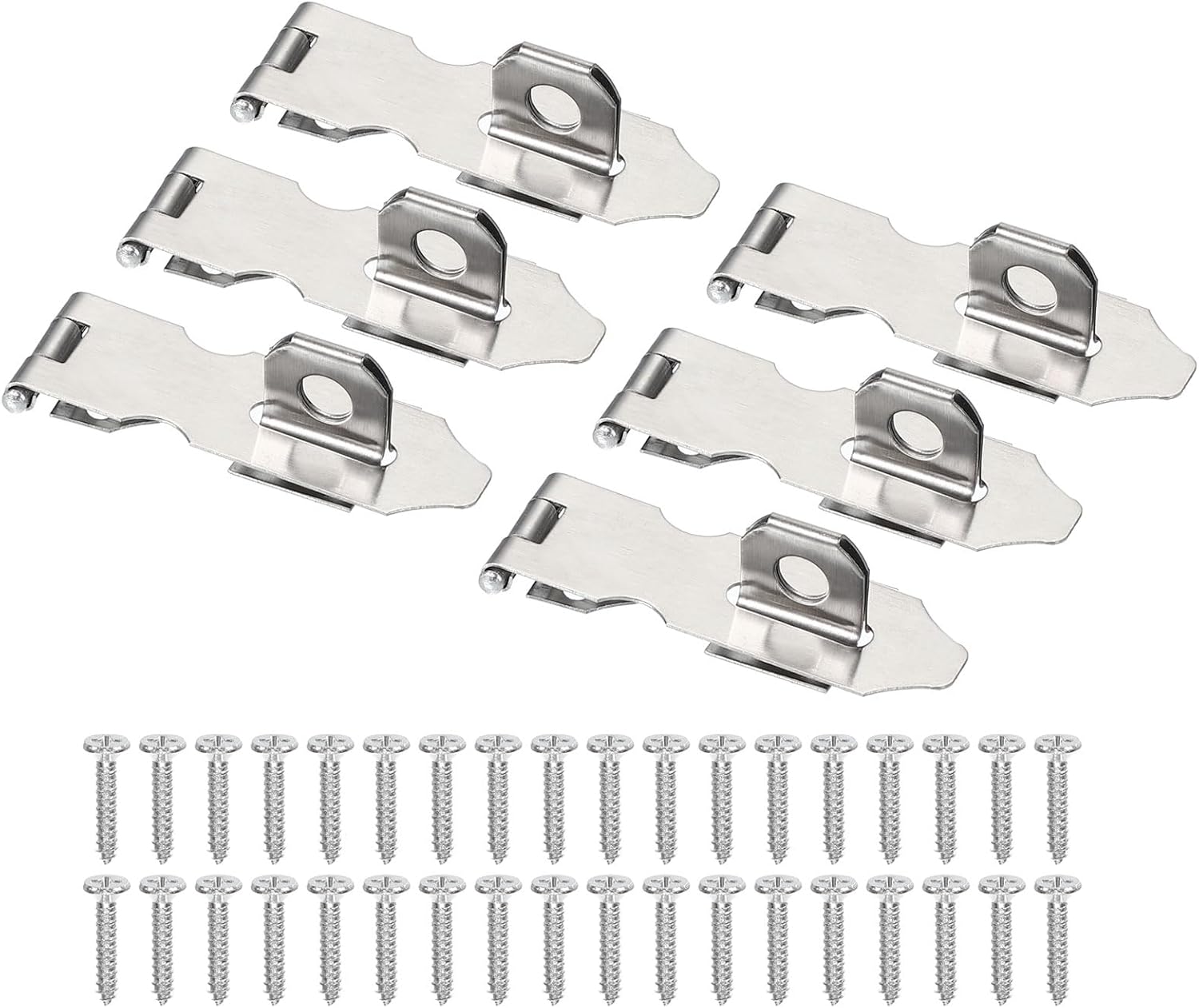 PATIKIL Door Lock Hasp Latch 2.2 Inch, 6 Pcs Stainless Steel Safety ...