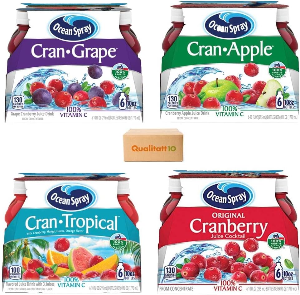 Amazon.com : Ocean Spray Tropical Variety Pack, 24 ct./10 oz. : Grocery ...