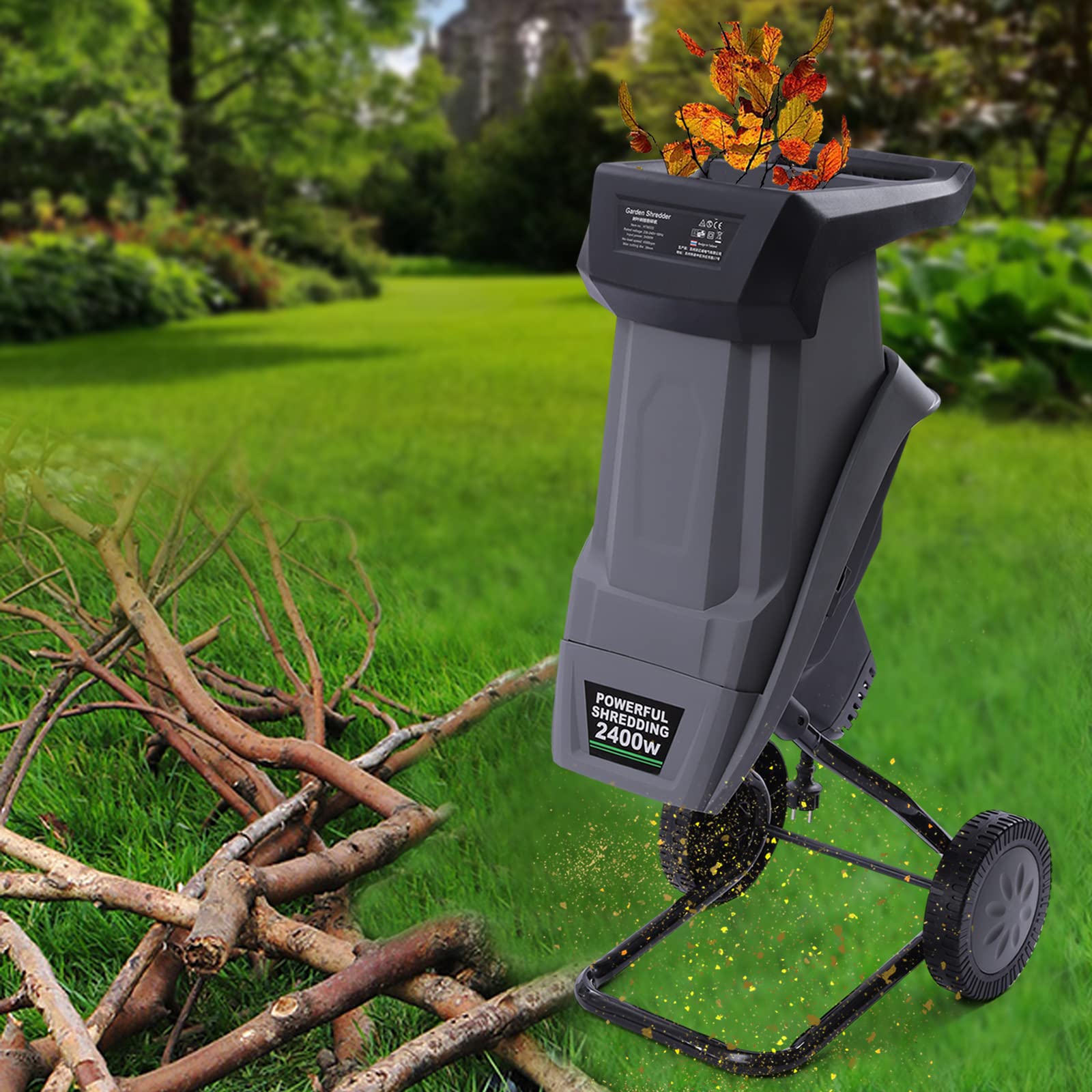 Garden Shredder Mulcher Aldi Ferrex Impact Garden Shredder Mulcher