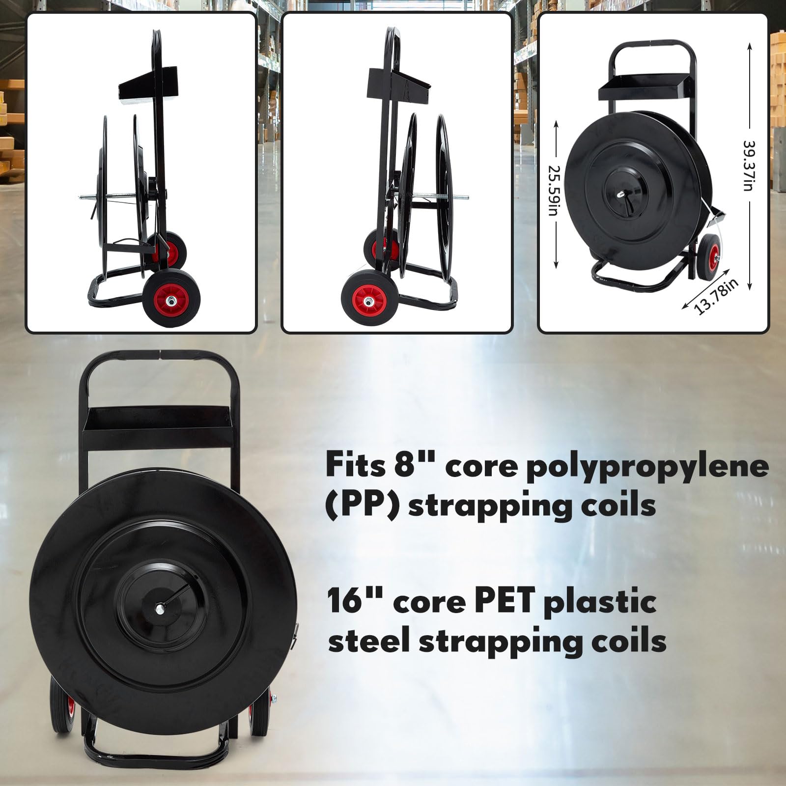 Snapklik.com : Heavy Duty Strapping Dispenser Strapping Deluxe Steel ...