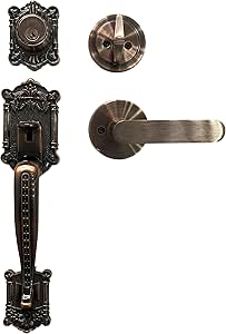 LOCKSET4U Zita Single Front Door Hardware Set, Grip Entry Door Lock Set ...