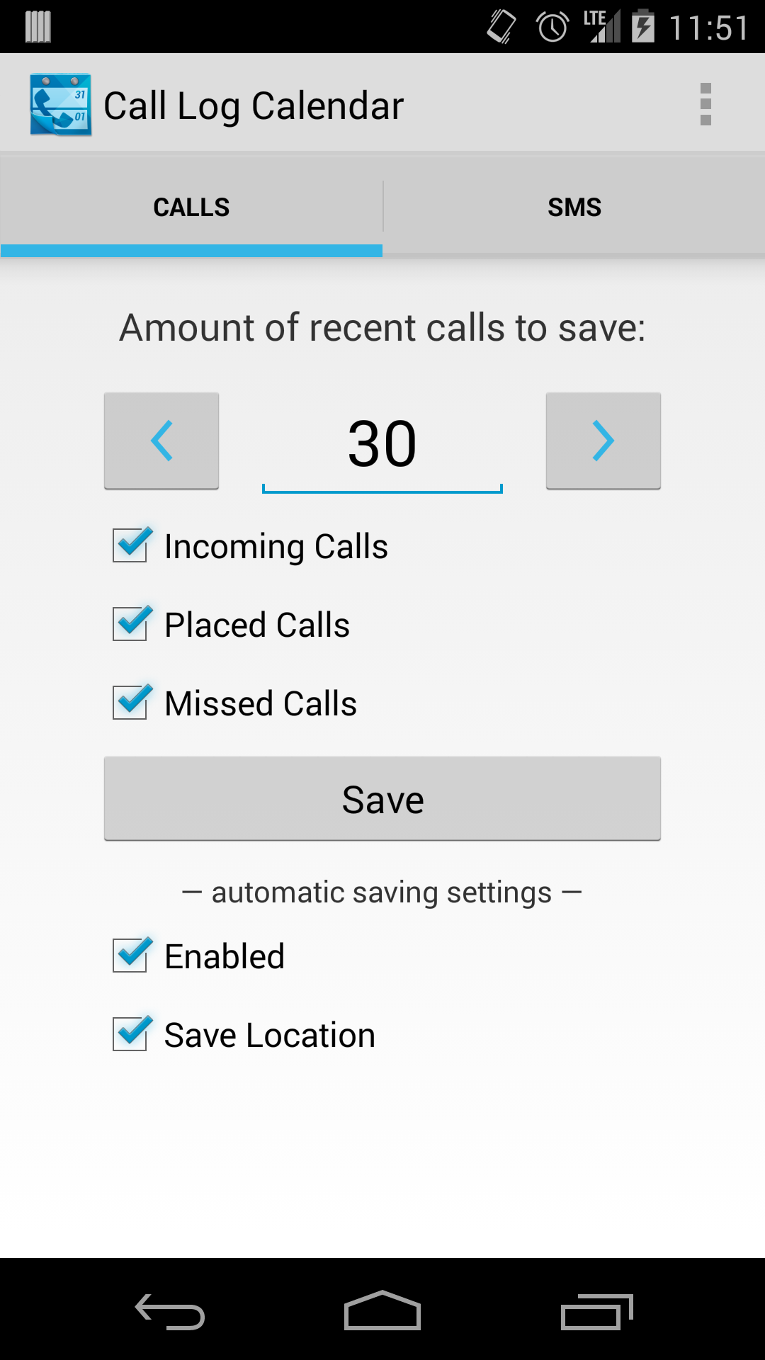 Call Log Calendar - App on the Amazon Appstore