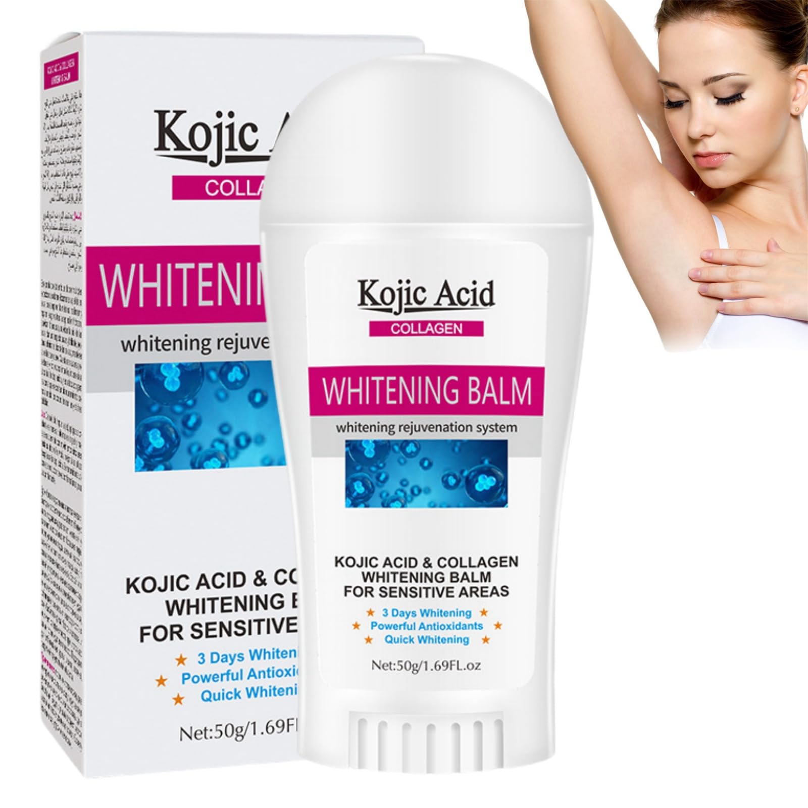 Underarm Body Balm,Kojic Acid Collagen Cream for Dark Underarm,Collagen ...