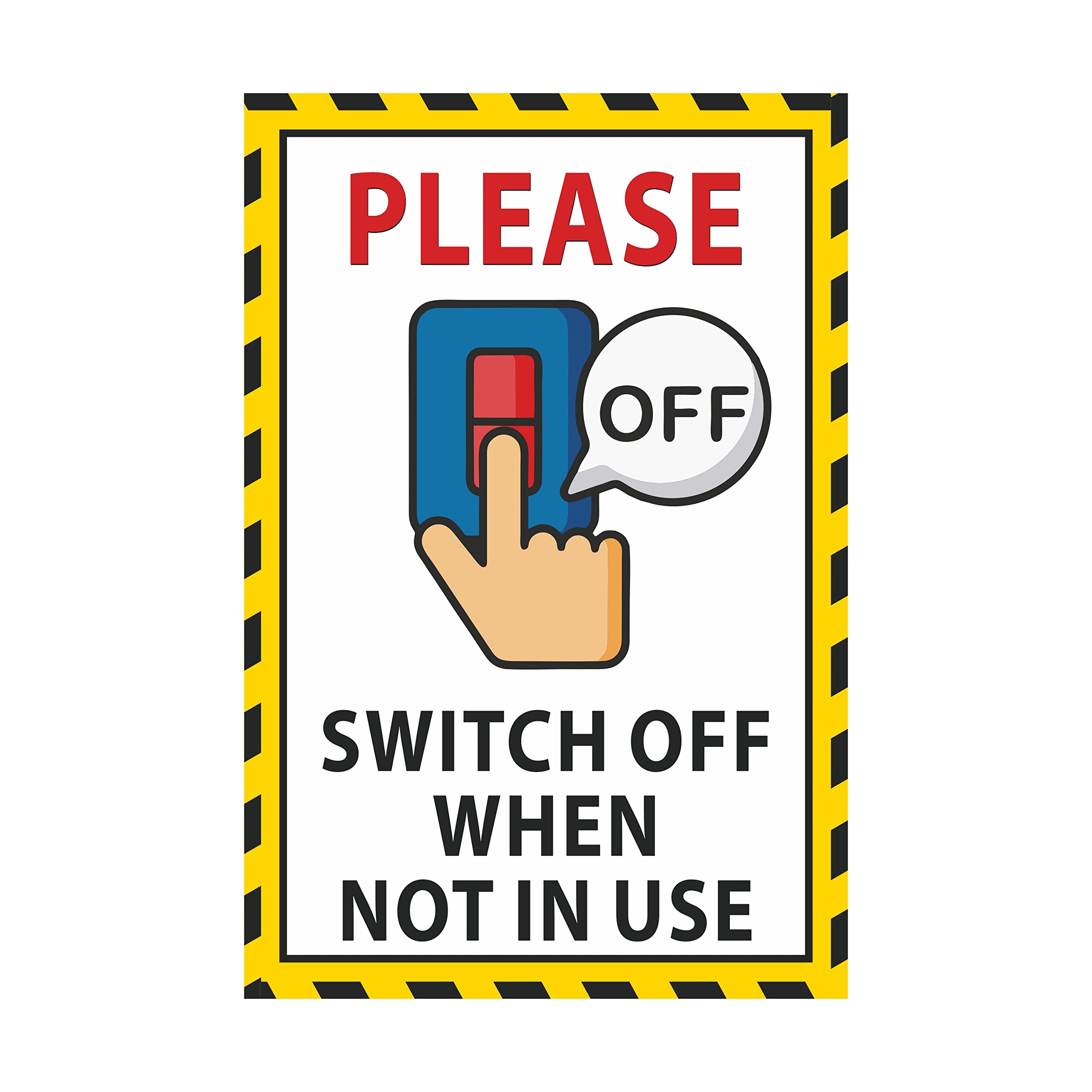 Buy Anne Print Solutions® Please Switch Off When Not in Use Stickers ...