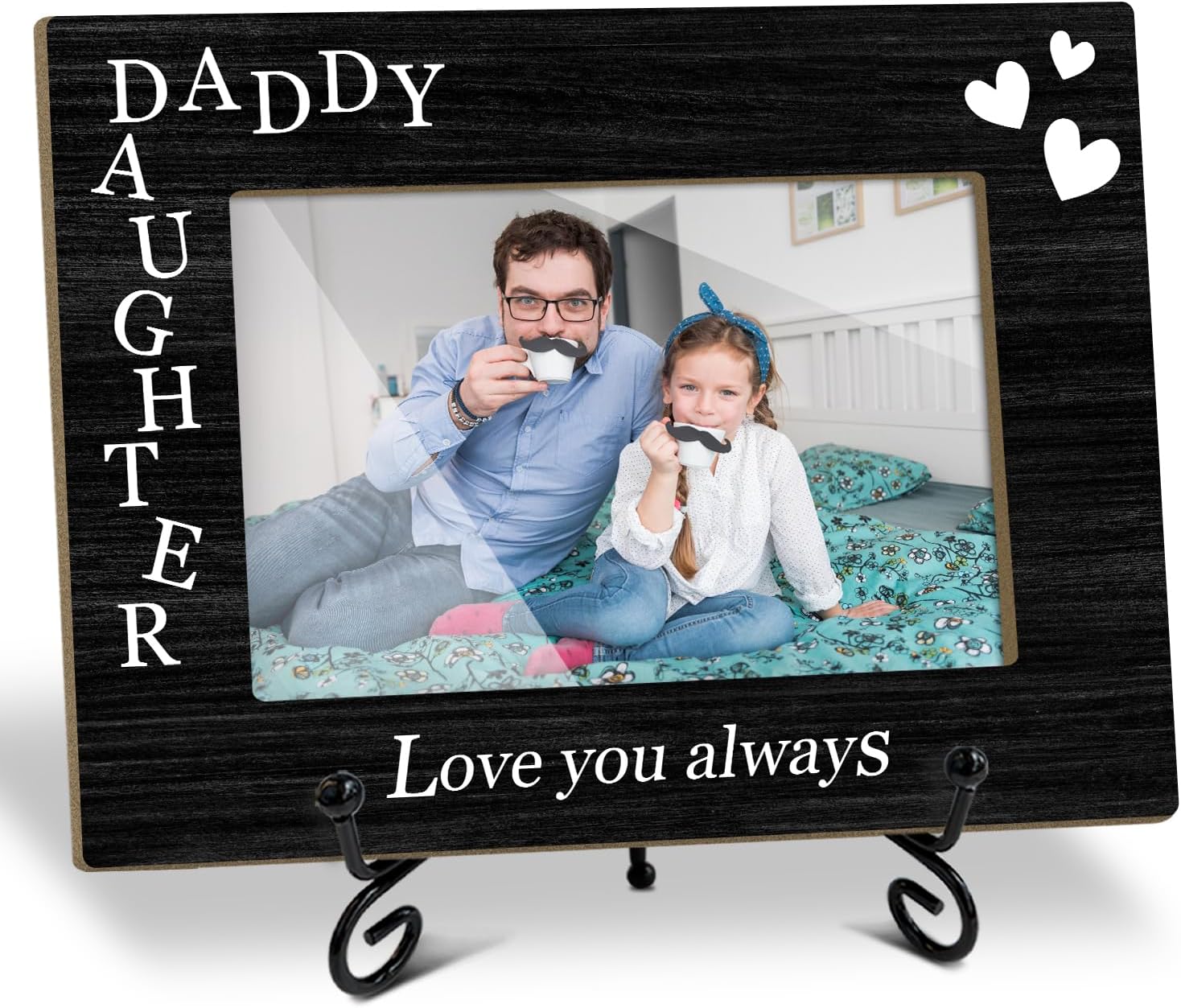 Amazon.com - Bxtala Daddy & Daughter Picture Frame - Wooden 4x6 Photo ...