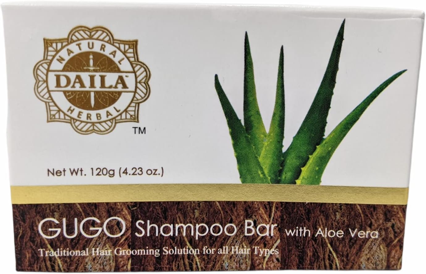 Amazon.com : Daila Herbal Gugo Shampoo Bar with Aloe Vera - Pack of 2 ...
