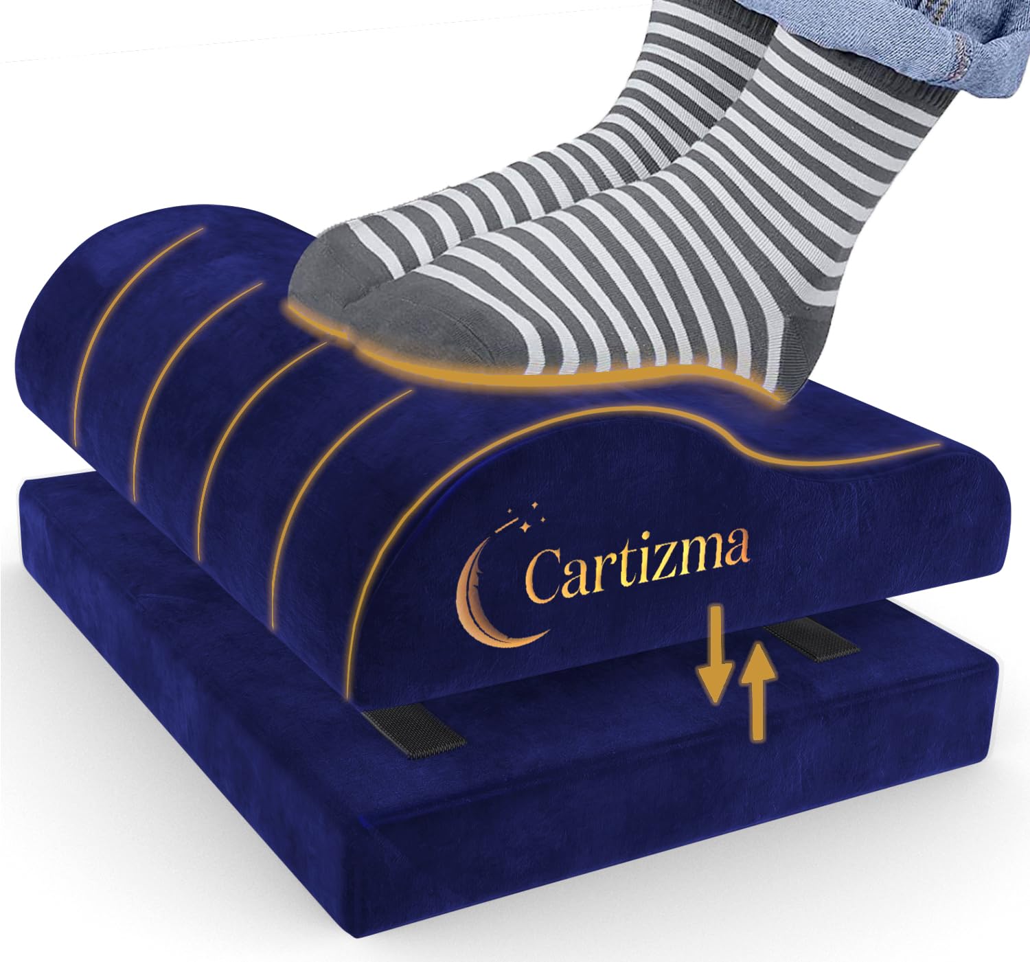 Amazon.com: Cartizma Foot Rest for Under Desk at Work-Ergonomic Foot ...