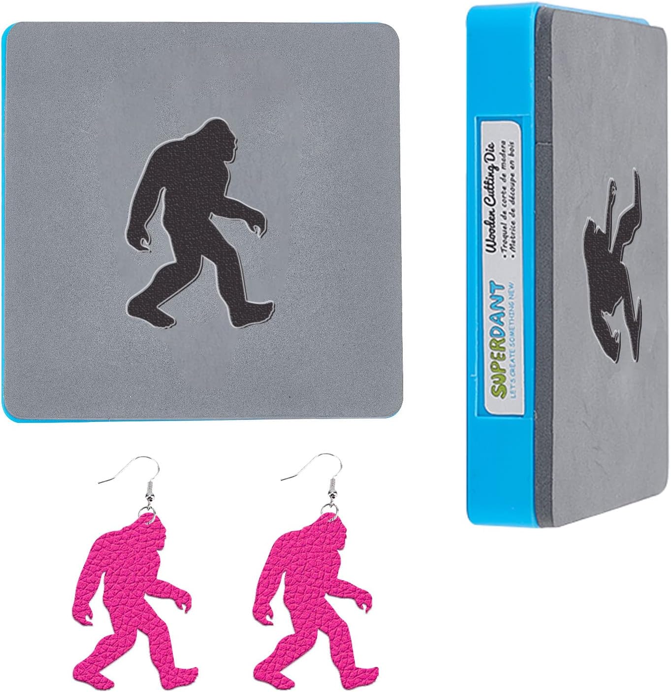 Amazon.com : SUPERDANT Sasquatch Wooden Die Cutting Leather Cutting ...