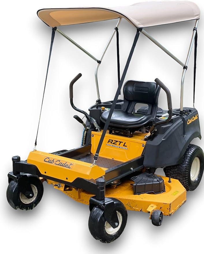 Amazon.com : Sun Shade Canopy for Zero Turn Lawn Mower - Fits Cub Cadet ...